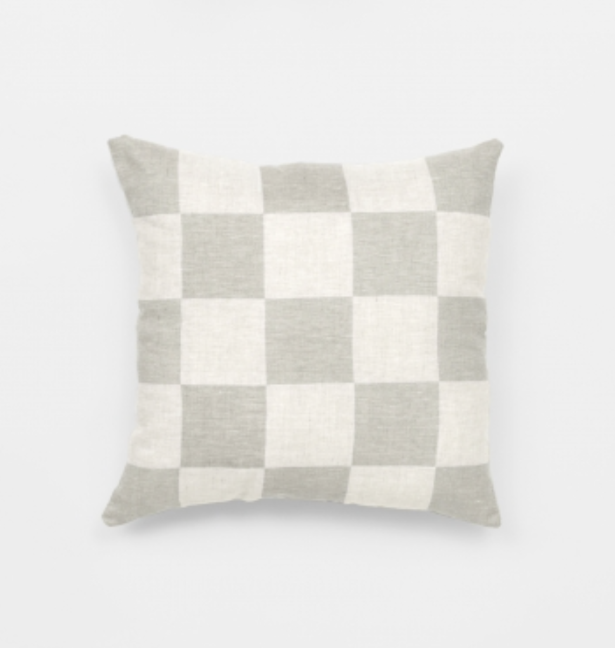 Mist Square Check Cushion 40 x 40 Cushion – The Cullin Design